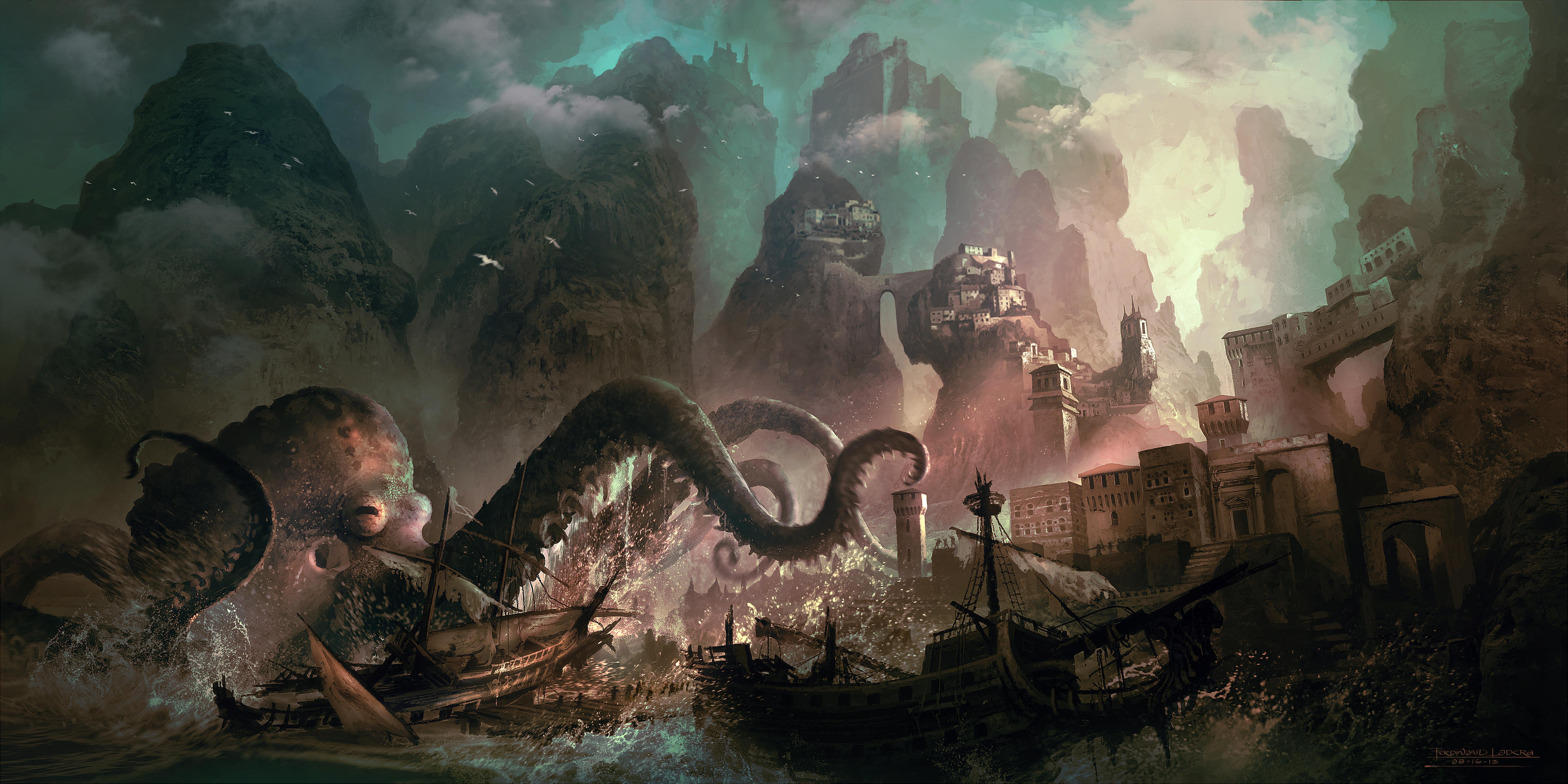 Monster Raid by Ferdinand Ladera : r/ImaginaryDestruction