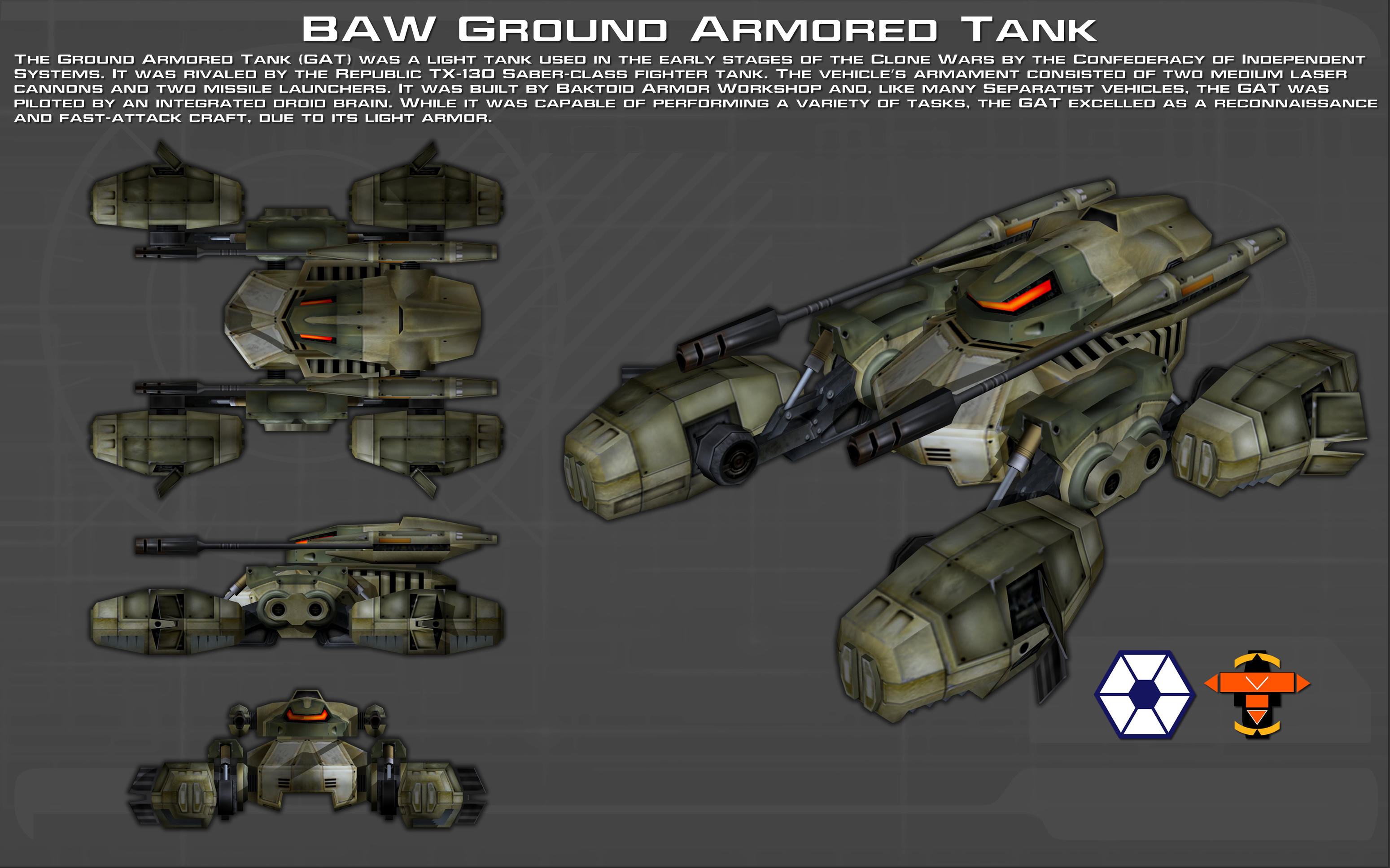 BAW Ground Armored Tank ortho [New] by unusualsuspex on DeviantArt