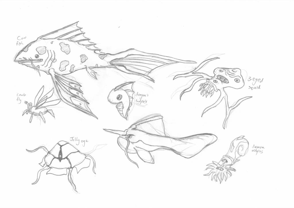 Aquatic life by CharlesZevera on DeviantArt