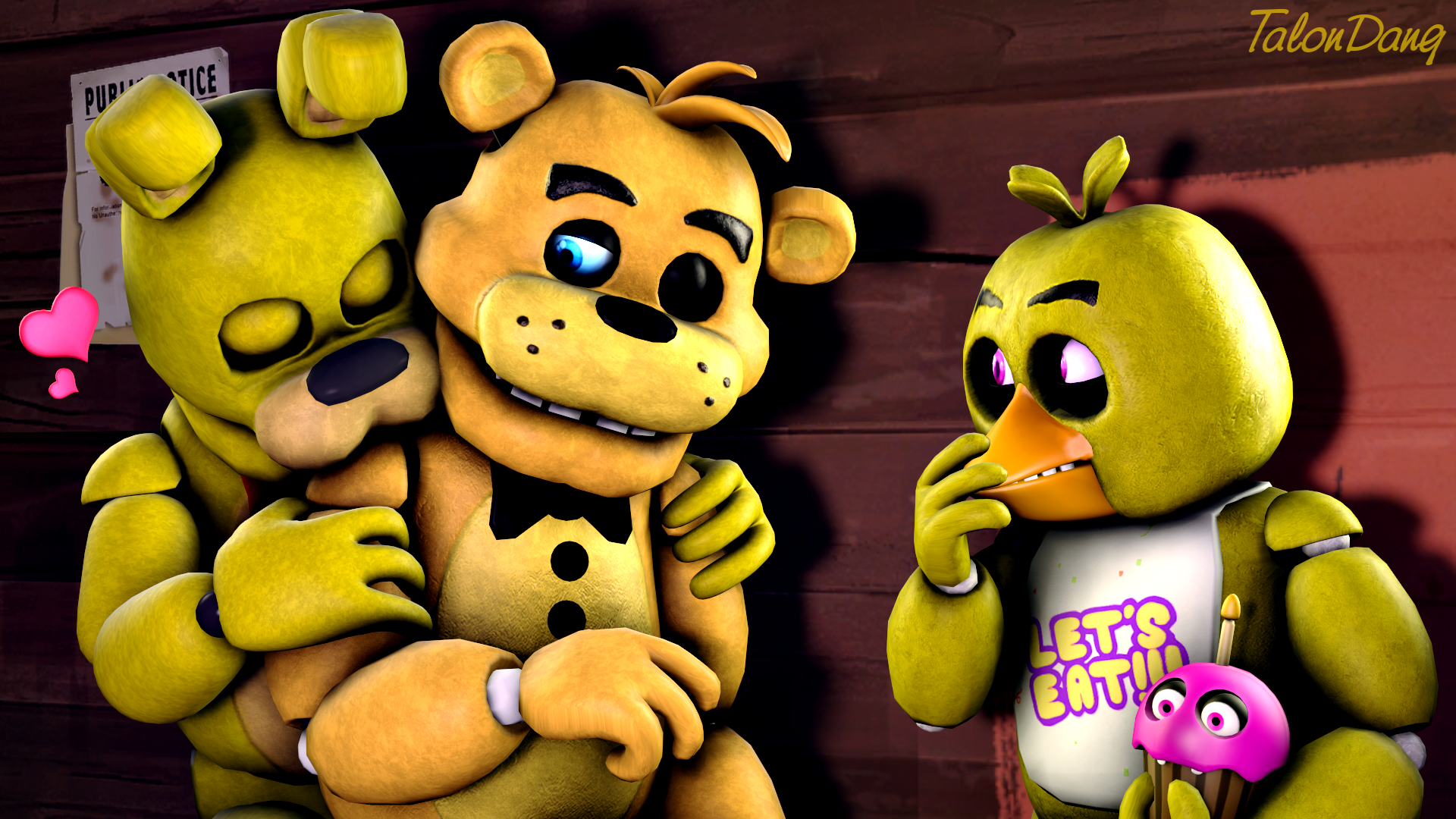 Golden freddy and springbonnie