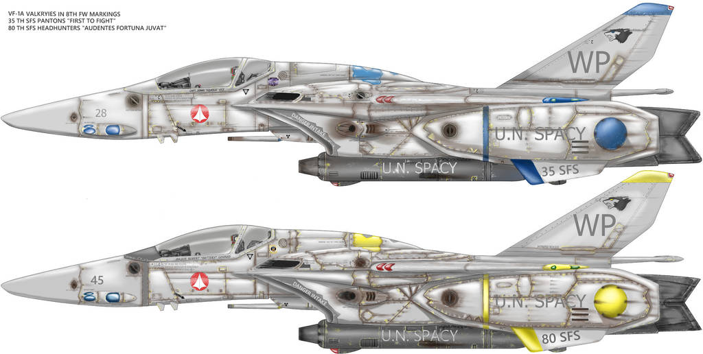 VF-1X and VF-1P Line art by talos56 on DeviantArt