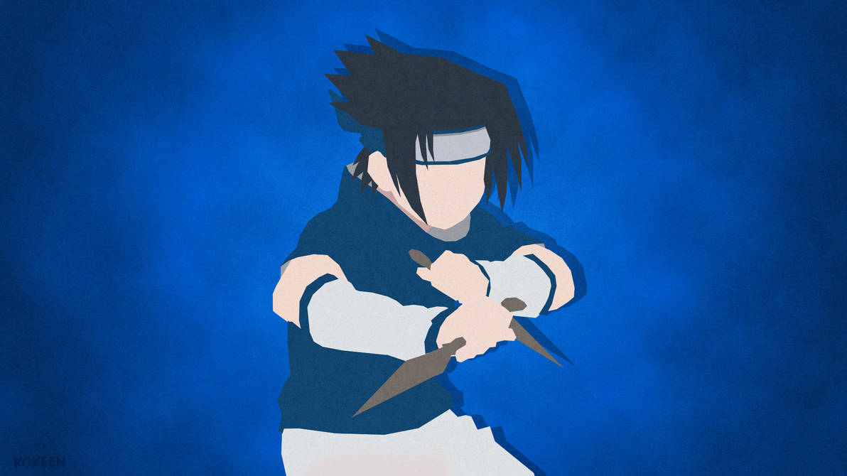 Sasuke Minimalist Wallpaper by Kokeen on DeviantArt