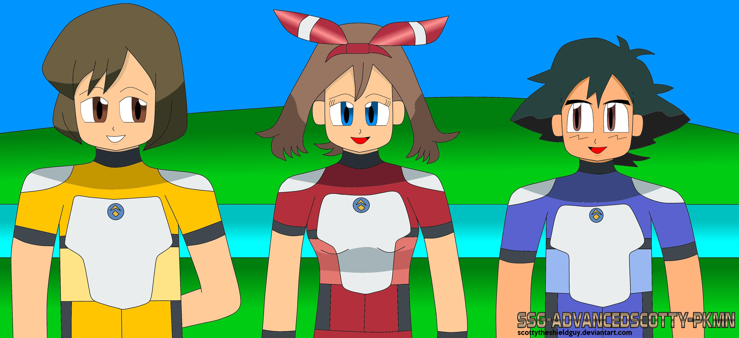 Rafe, May and Ash Goes Ultra Guardians by scottytheshieldguy on DeviantArt