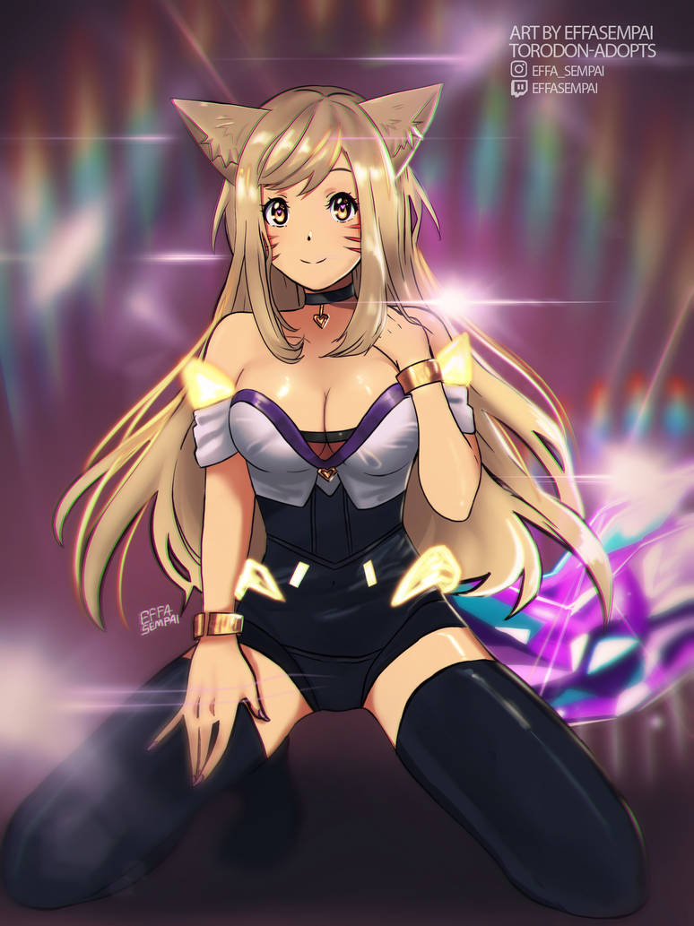 Kda Ahri League Of Legends Lol By Effasempai On Deviantart