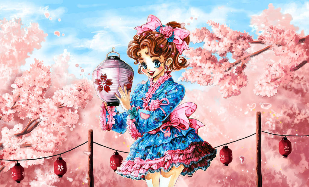 official Hanami Illustration by Naschi on DeviantArt