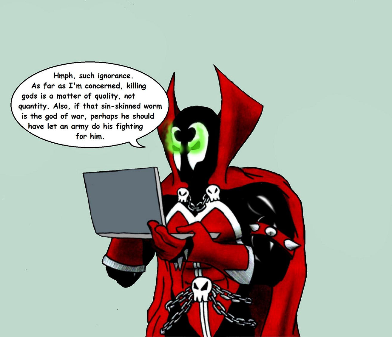 Spawn Reads his Death Battle Comments by Mothralina95 on DeviantArt