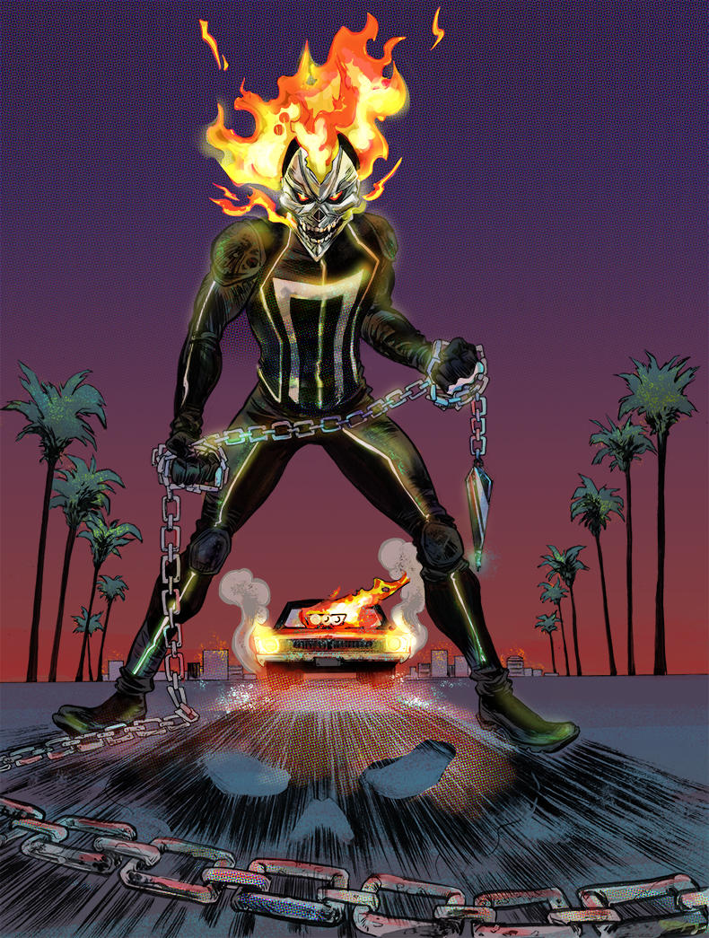All-New Ghost Rider color by SooDLee on DeviantArt