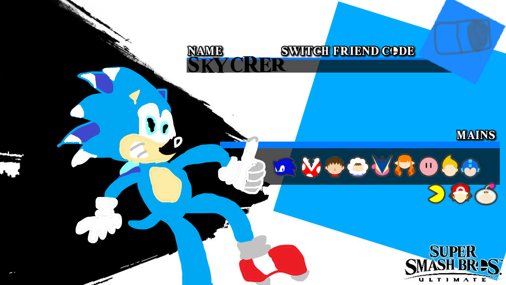 SSBU Poster Card Template by thebestmlTBM on DeviantArt