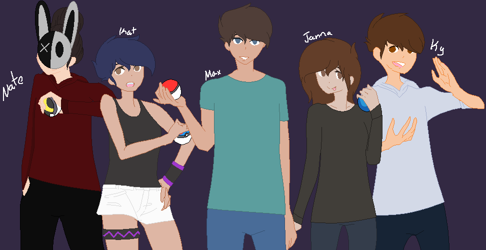 pokemon trainers base by Cookie-pixel on DeviantArt