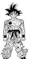 goku super saiyan injured by moncho-m89 on DeviantArt