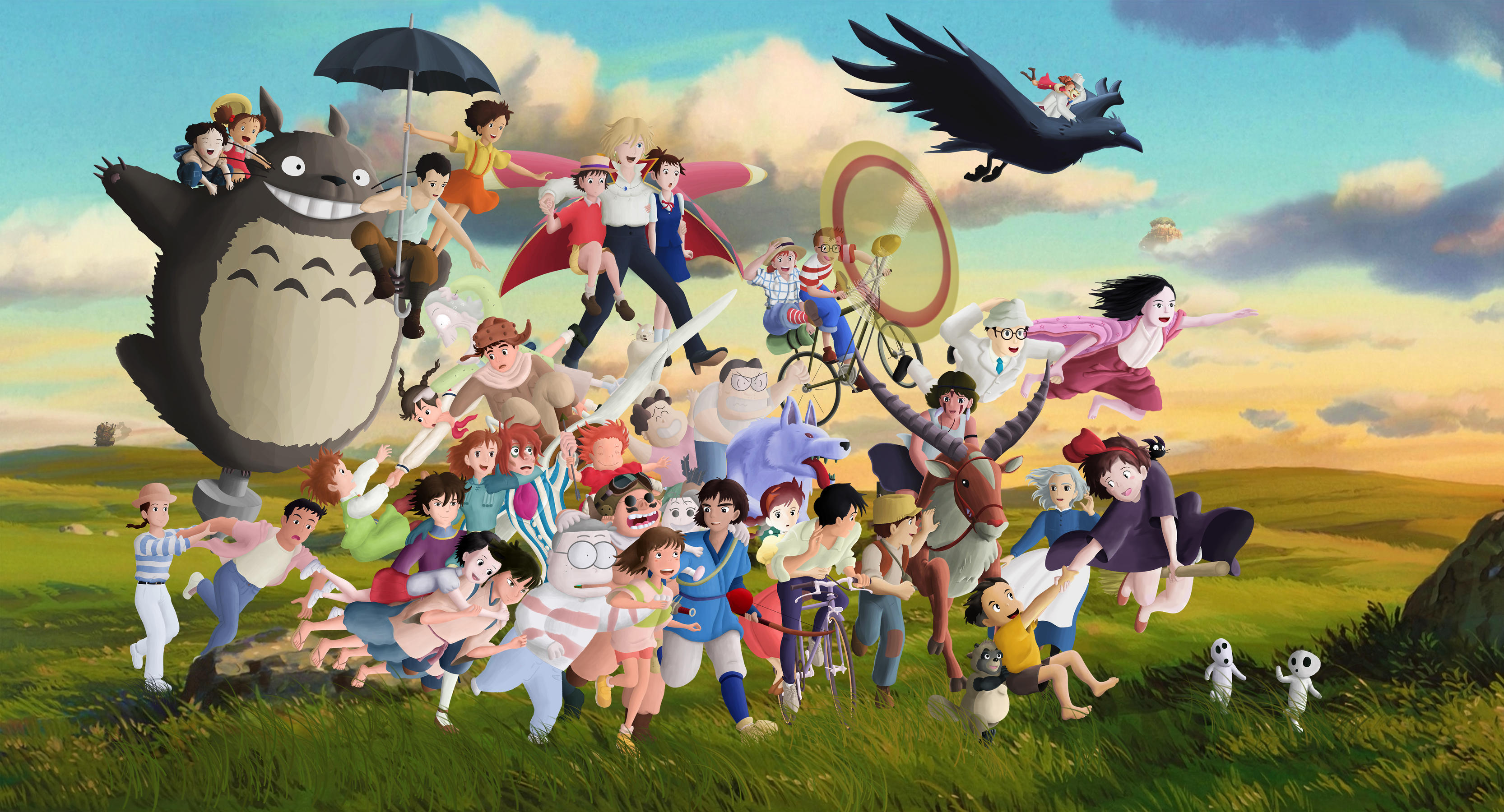 Studio Ghibli Characters by Ficklestix on DeviantArt