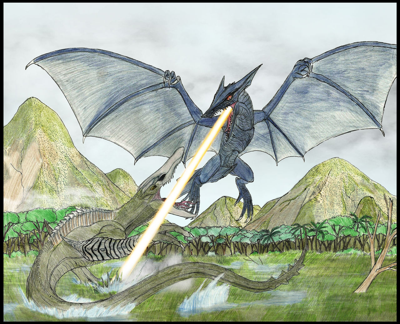 Alpha Skullcrawler vs. Hyper Gyaos by WoodZilla200 on DeviantArt