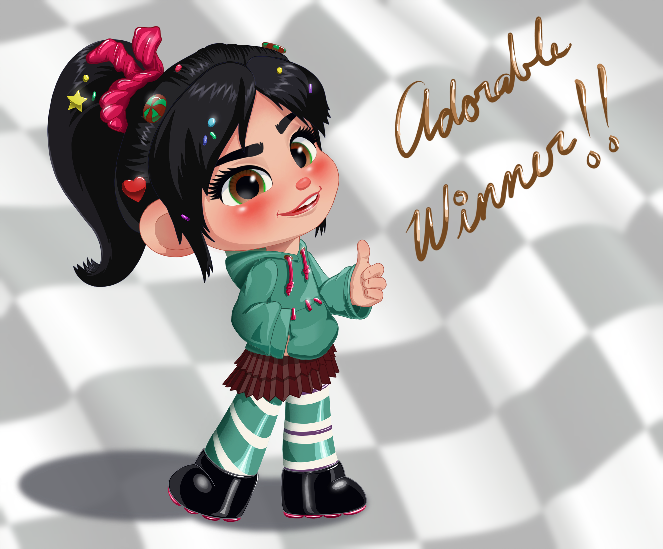 Vanellope - Adorable Winner! by artistsncoffeeshops on DeviantArt