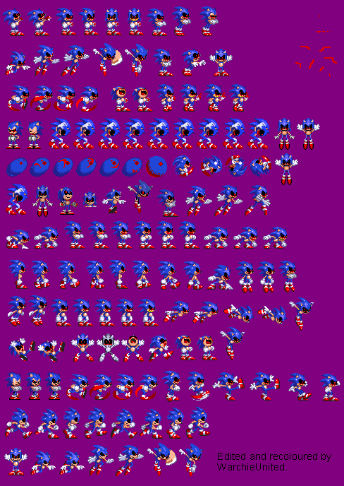 Dark sonic vs sonic exe sprite battle - mazbags