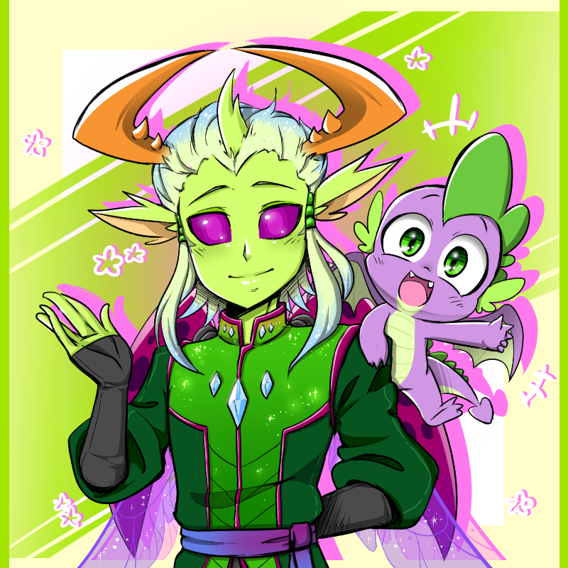 Thorax And Spike by thegreatrouge on DeviantArt