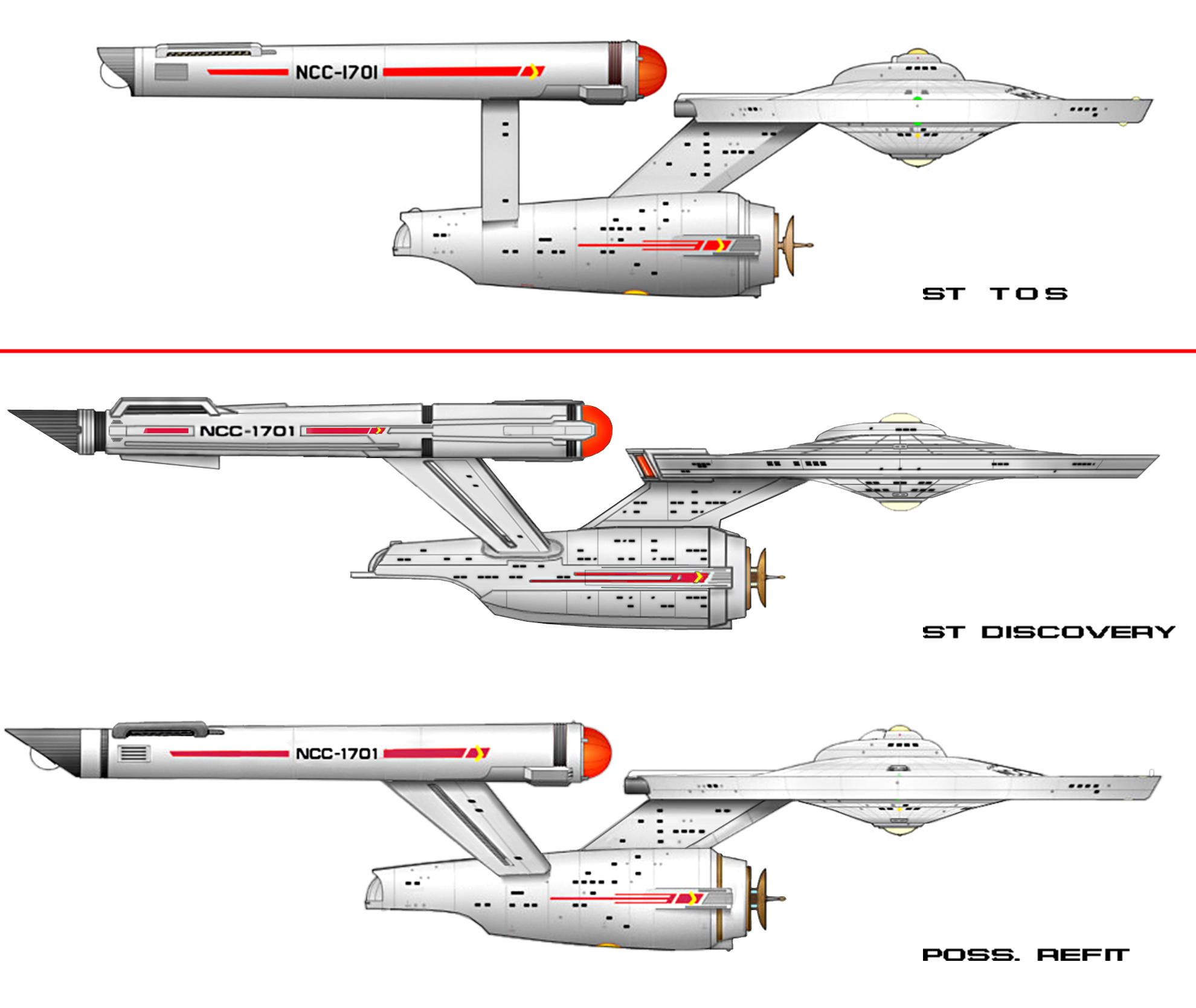 ST Discovery: Constitution Class and poss. Refit by CommodoreMJFire on ...