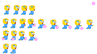 Maggie Simpson Sprite Sheet by Cuddlesnowy on DeviantArt