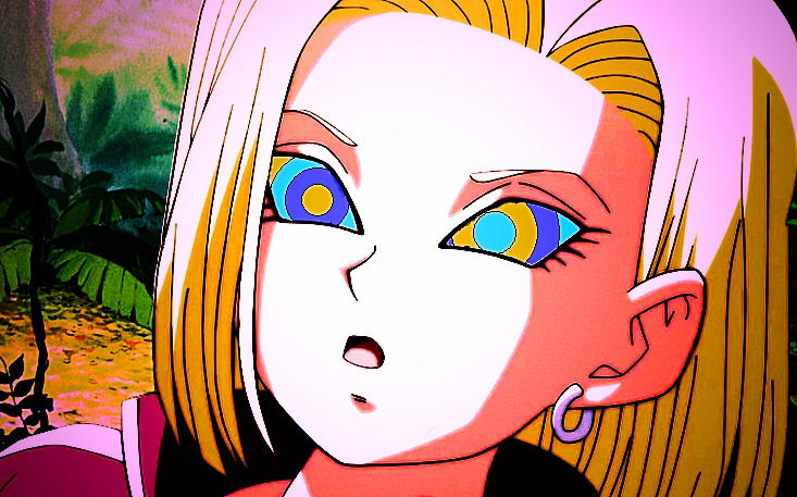 Kaa and Android 18 (Super) by HypnoVorelover on DeviantArt