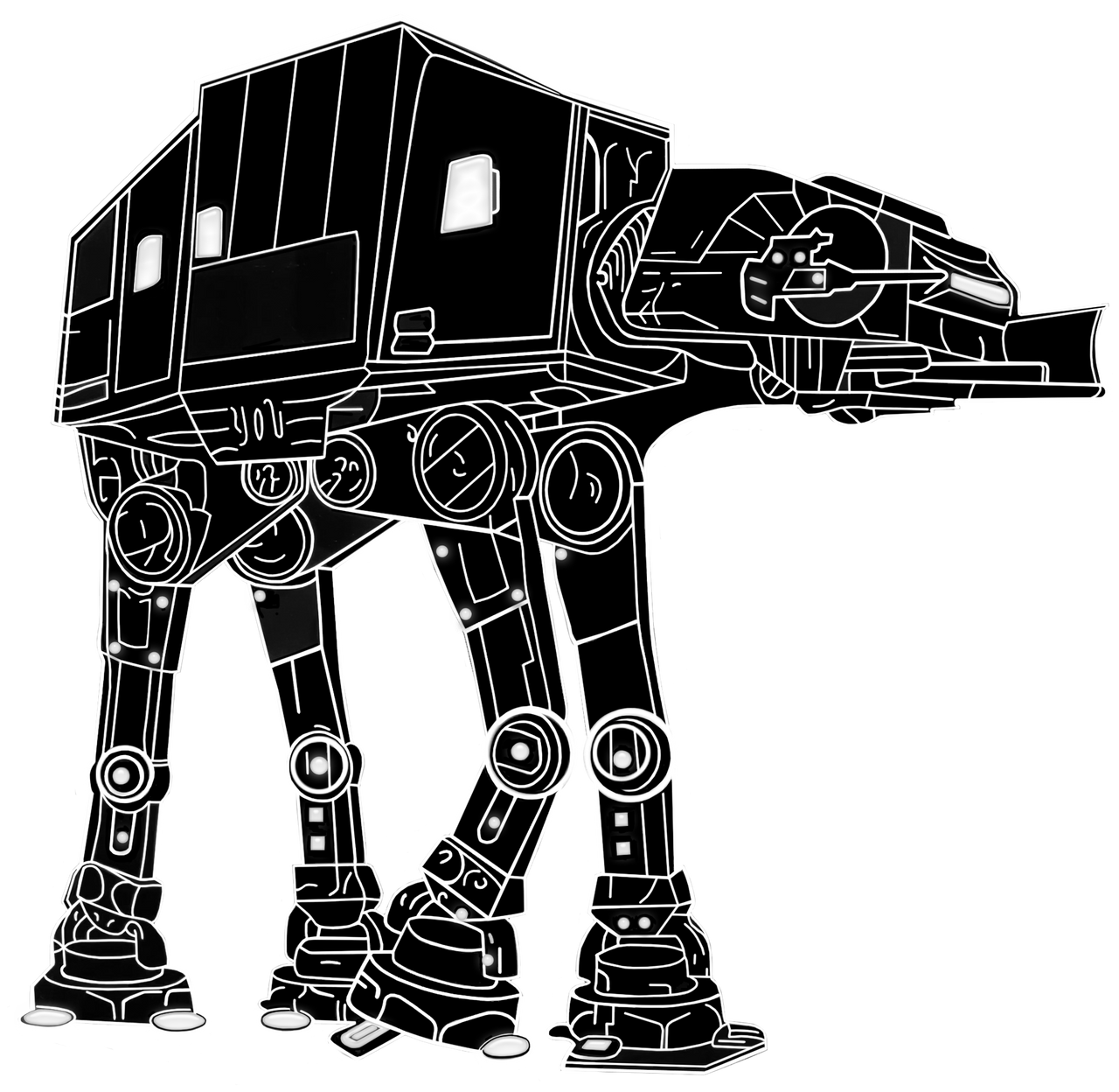 Black and White AT-AT IMG 3822 by TheStockWarehouse on DeviantArt