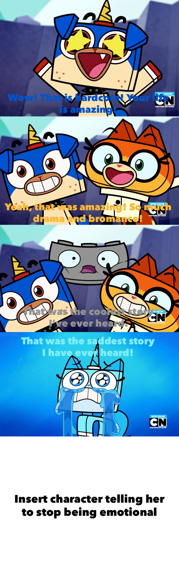 SC Tells Unikitty To Stop Being So Emotional by EarWaxKid on DeviantArt