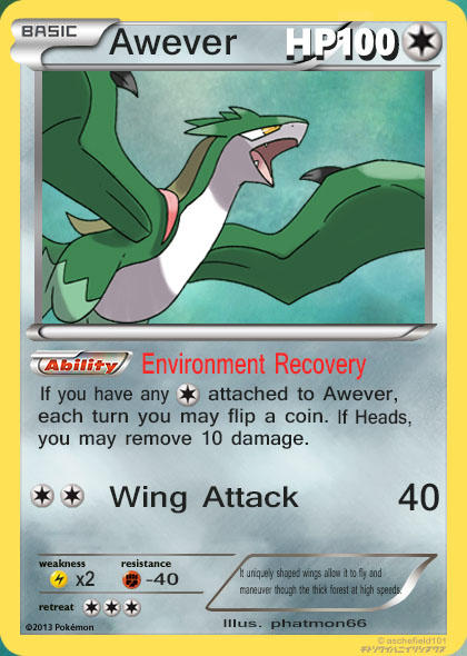 Awever Fakemon Card by sonicxjones on DeviantArt