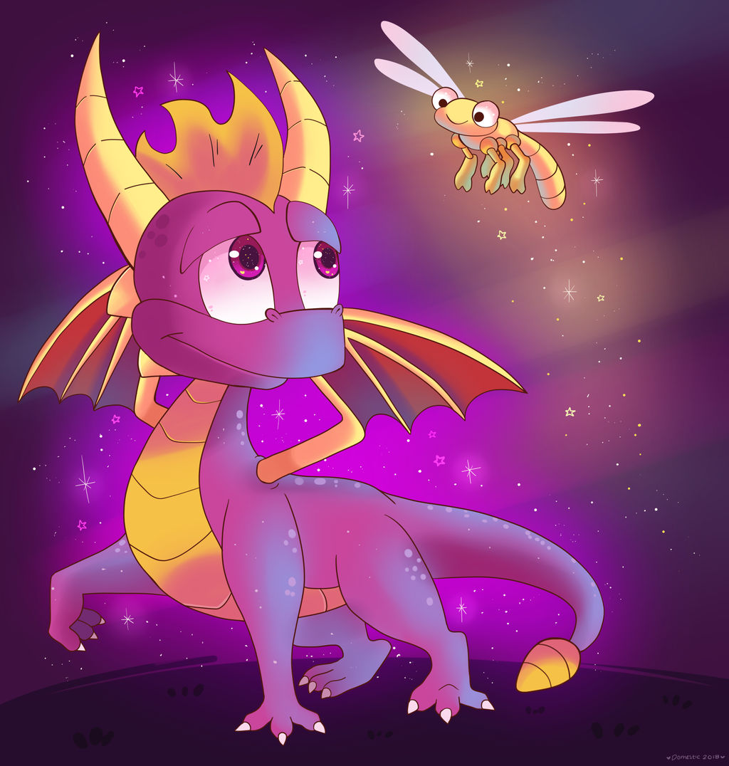 Spyro and Sparx by Domestic-hedgehog on DeviantArt