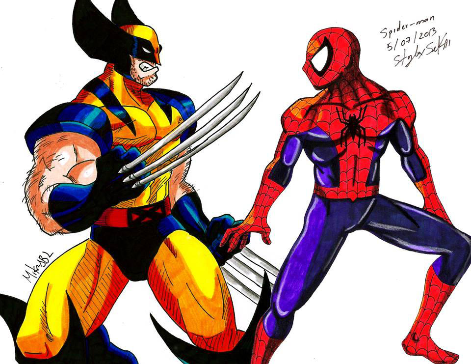 Wolverine Vs Spiderman by MikeES on DeviantArt