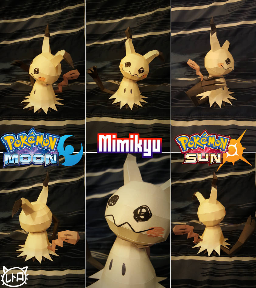 Pokemon Sun and Moon Papercraft ~ Mimikyu ~ by SuperRetroBro on DeviantArt