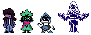 Custom Deltarune Character Sprites by RuditheDudi on DeviantArt