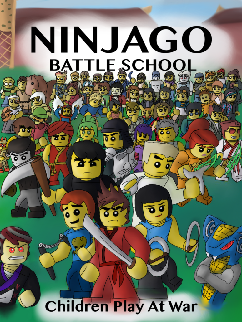 Ninjago Battle School Cover (AU Fan Comic) by BlazeraptorGirl on DeviantArt