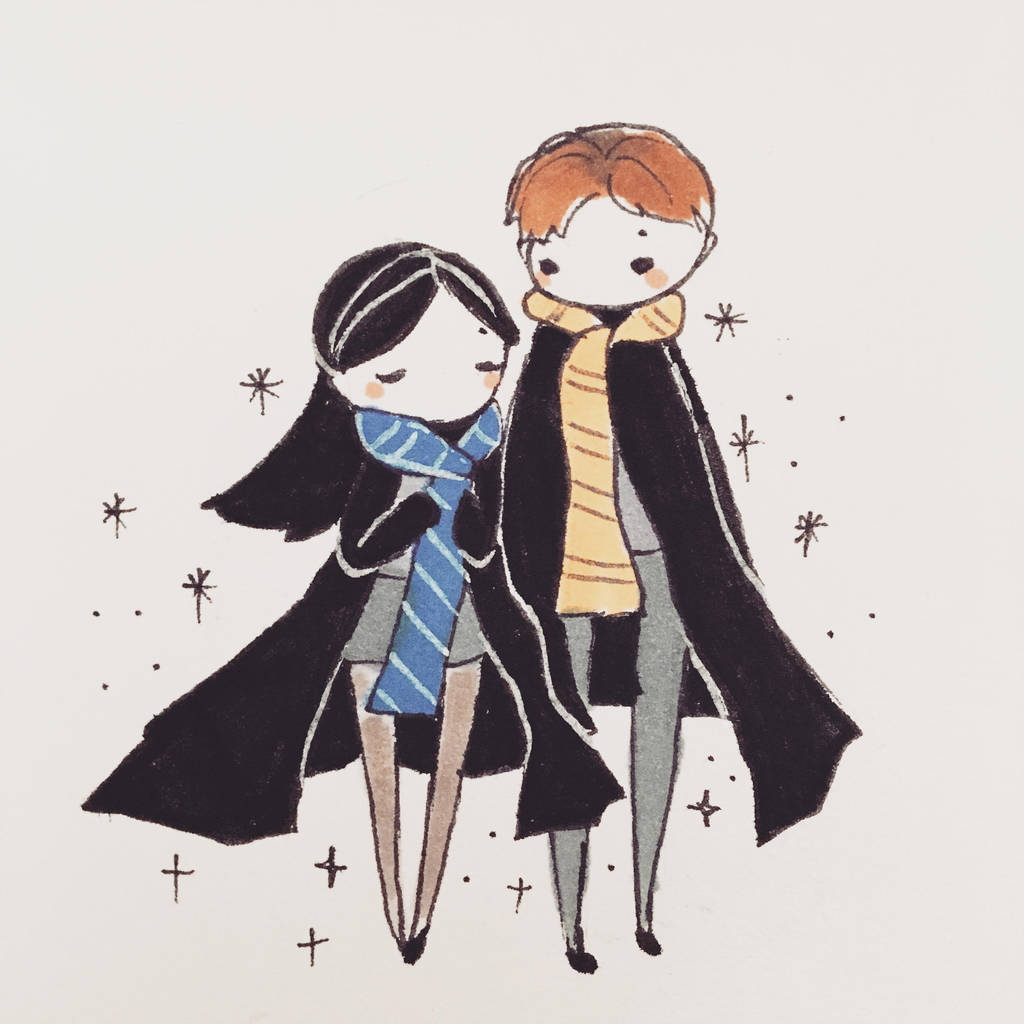 Cho and Cedric by mochatchi on DeviantArt