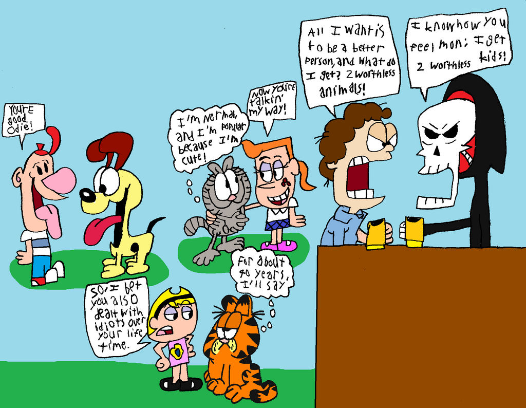 Billy and Mandy Garfield crossover by Dynamoe on DeviantArt