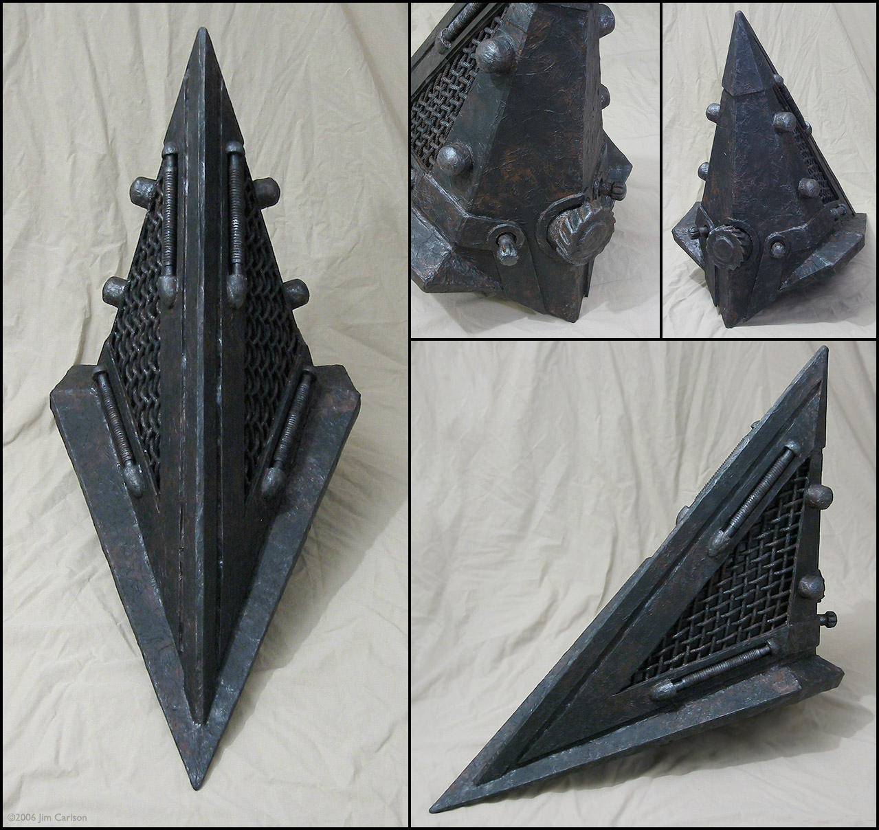 Pyramid Head helmet detail by CruftForce7 on DeviantArt