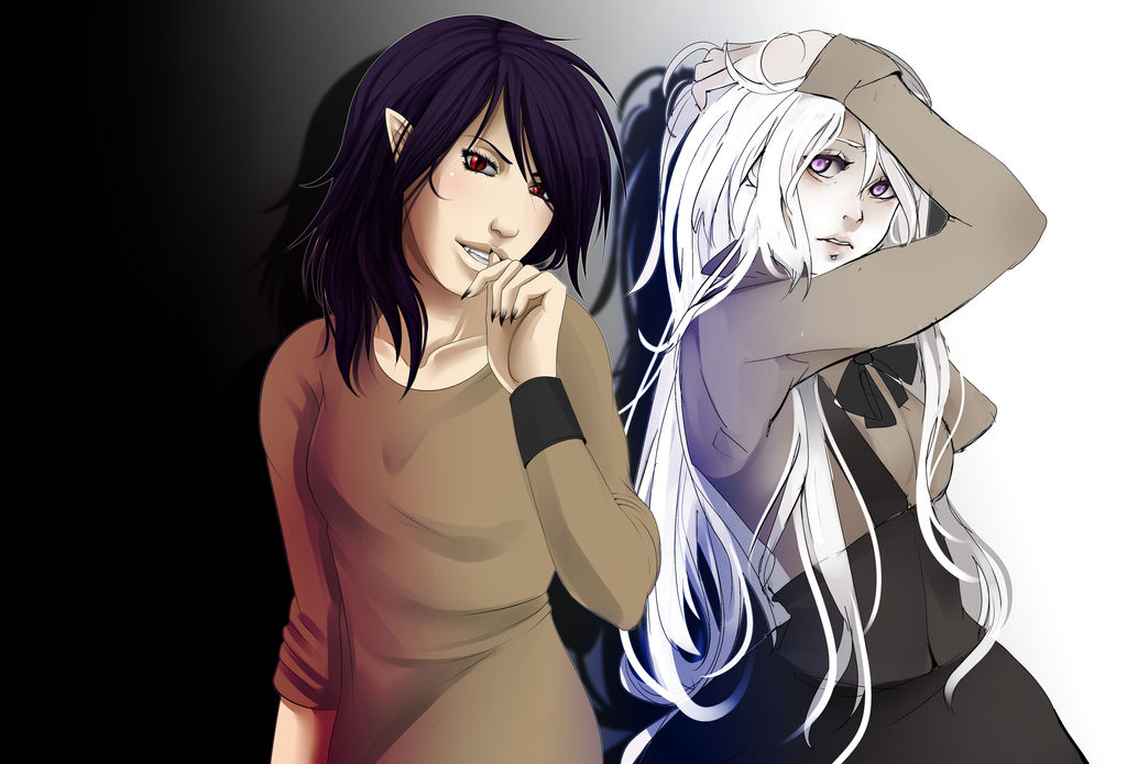 Werewolf and Vampire by Quelfarii on DeviantArt