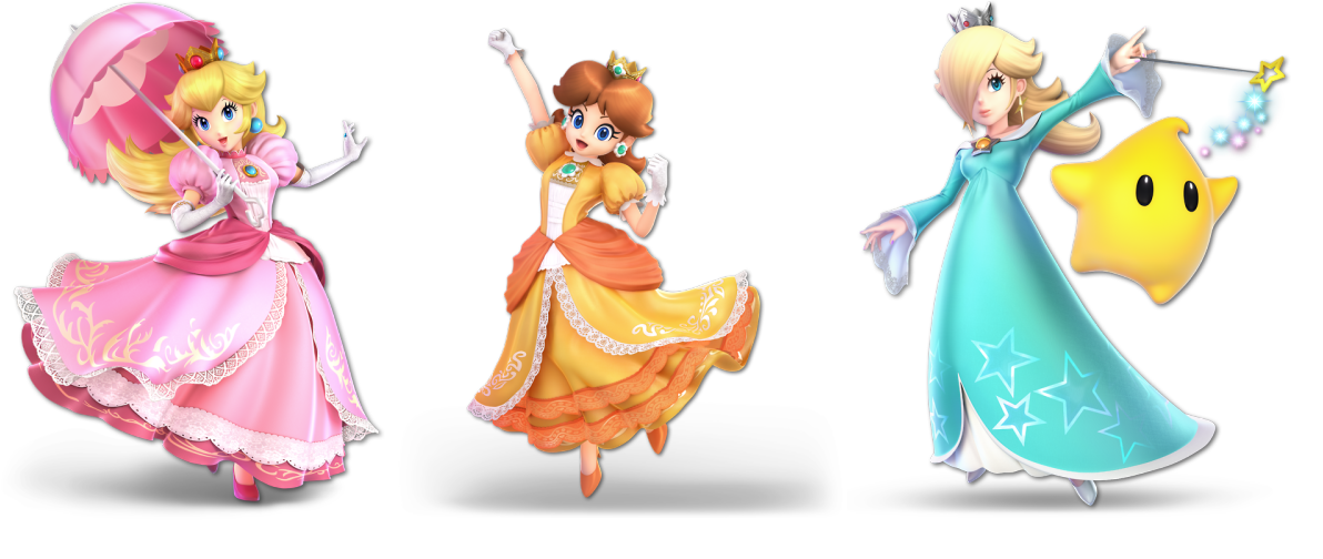 The 3 Super Smash Bros Ultimate Mario Princesses by earthbouds on ...
