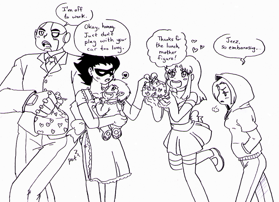 Teen Titans - Cyborg x Robin modern family? by Cloud-Kitsune on DeviantArt