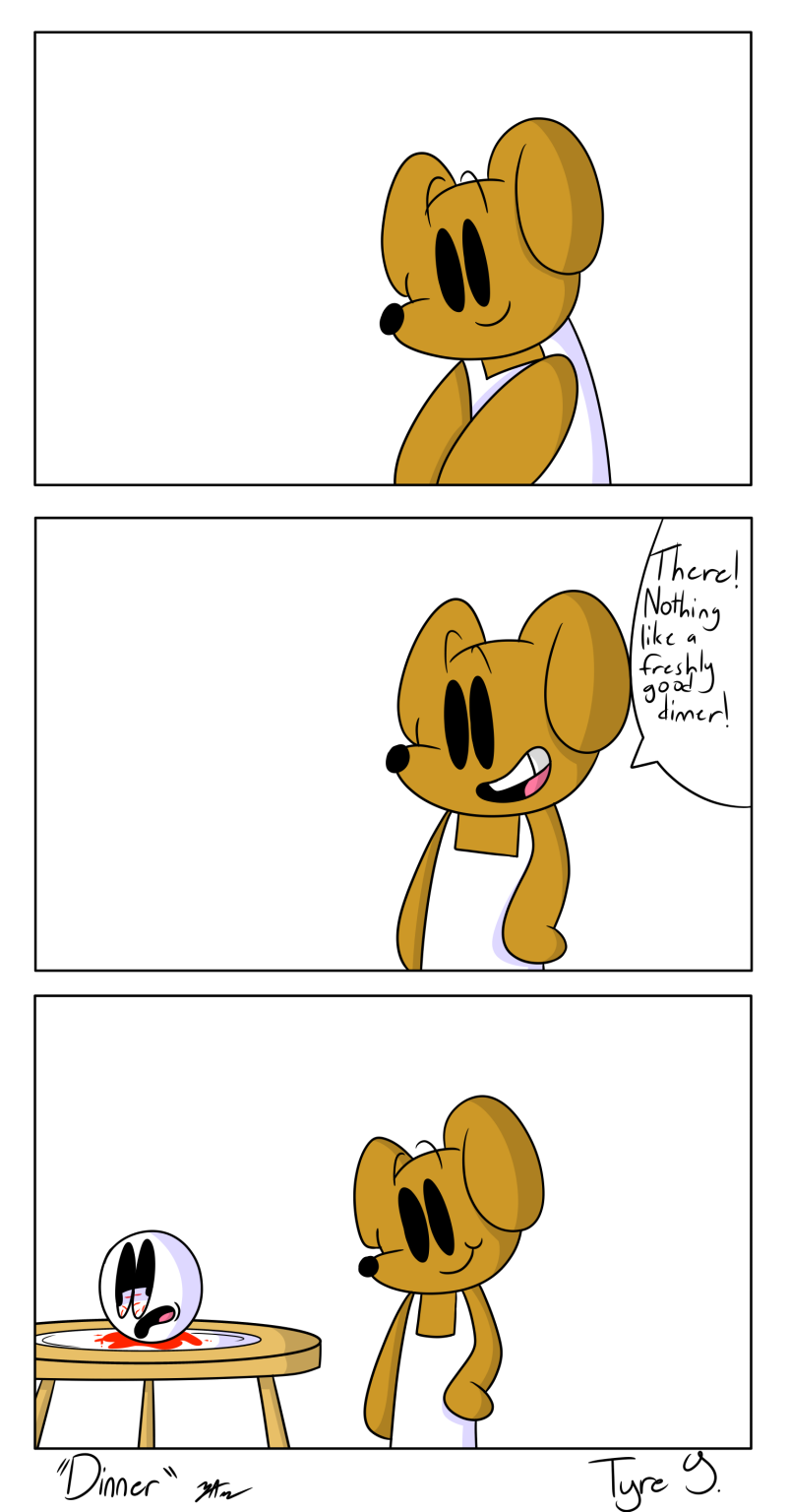 Dinner (Comic) by KibbleComics on DeviantArt