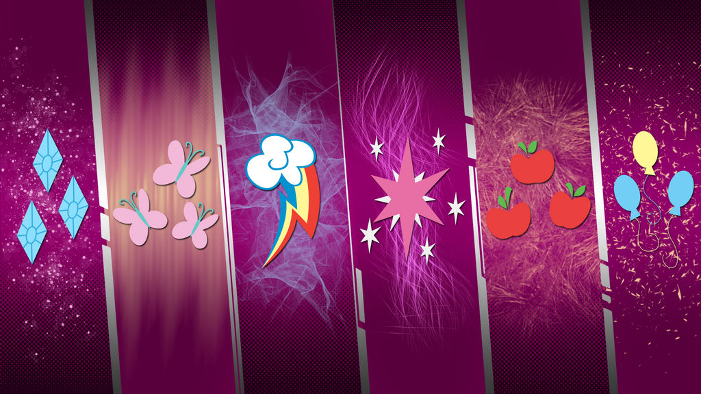 Mane 6 Cutie Mark - Wallpaper by SaileSnake on DeviantArt