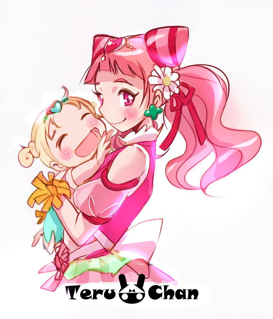 Cure yell and Hugtan by Teruchan on DeviantArt