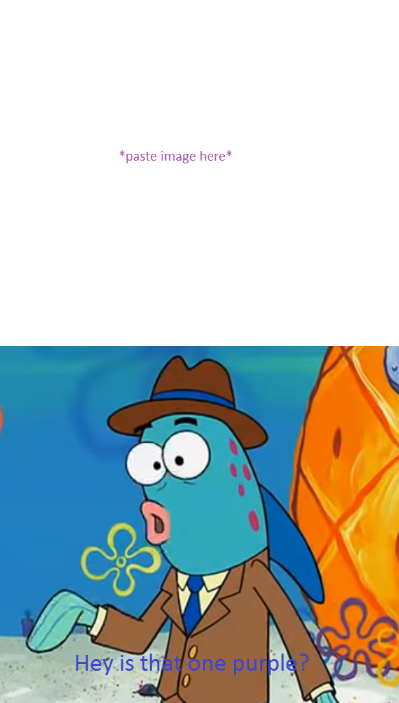 Purple is my favorite color meme by cmara on DeviantArt