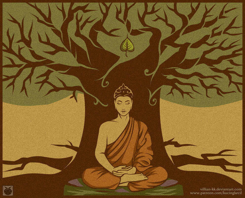Buddha Under The Bodhi Tree by Villian-KucingKecil on DeviantArt