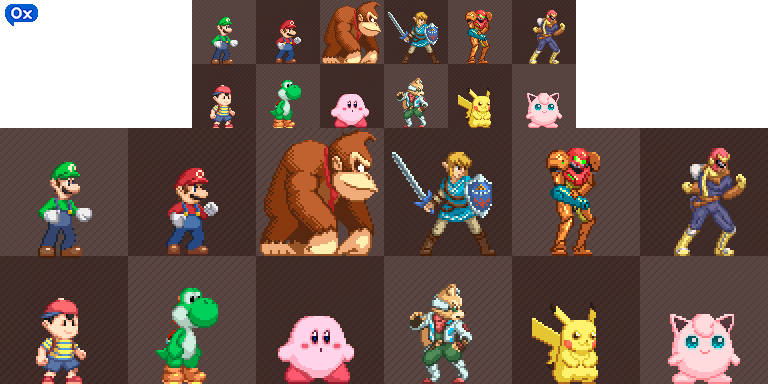 Super Smash Bros Sprites