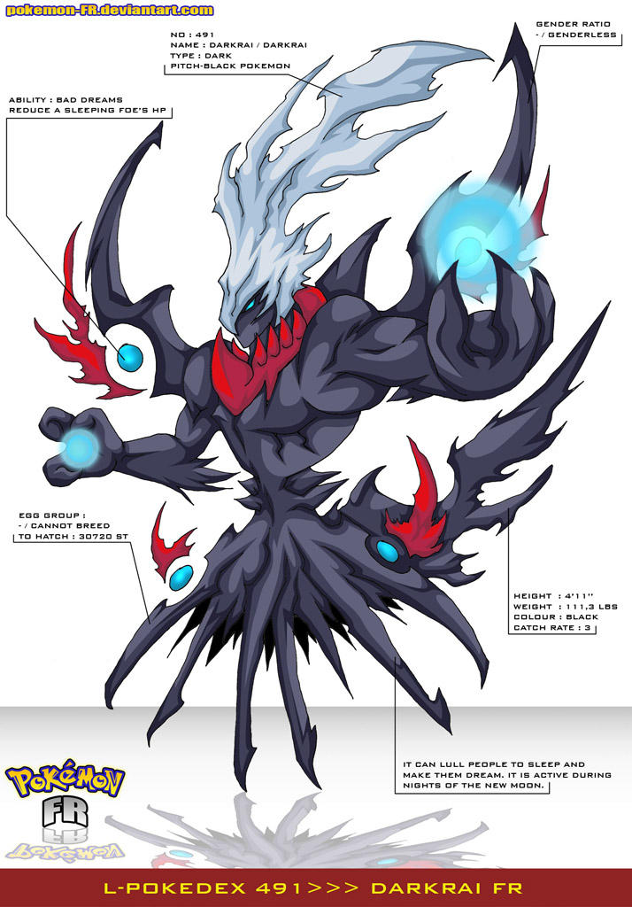 L'Pokedex 491 - Darkrai FR by frbrothers86 on DeviantArt