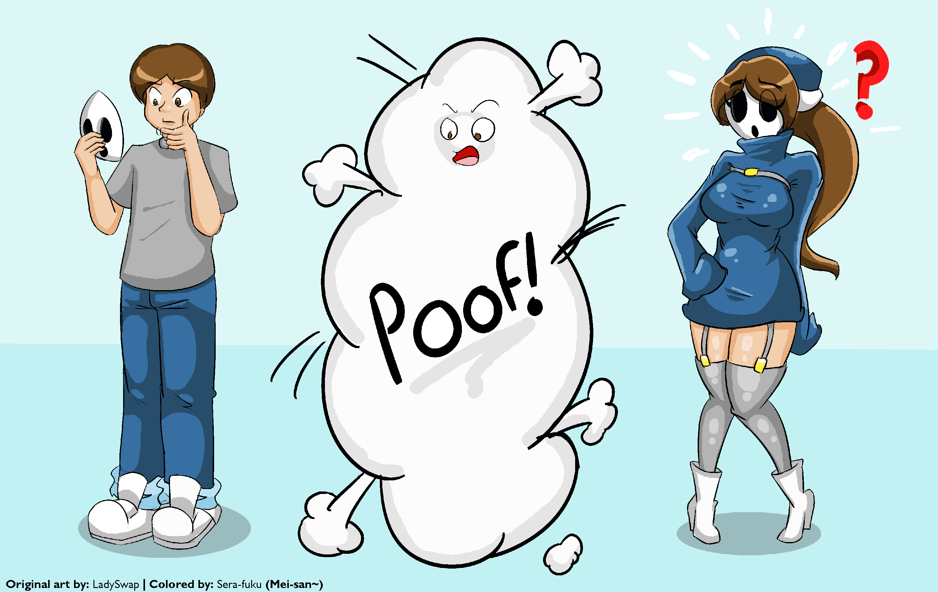 Shy Gal Tftg Colored For Ladyswap By Sera Fuku On Deviantart
