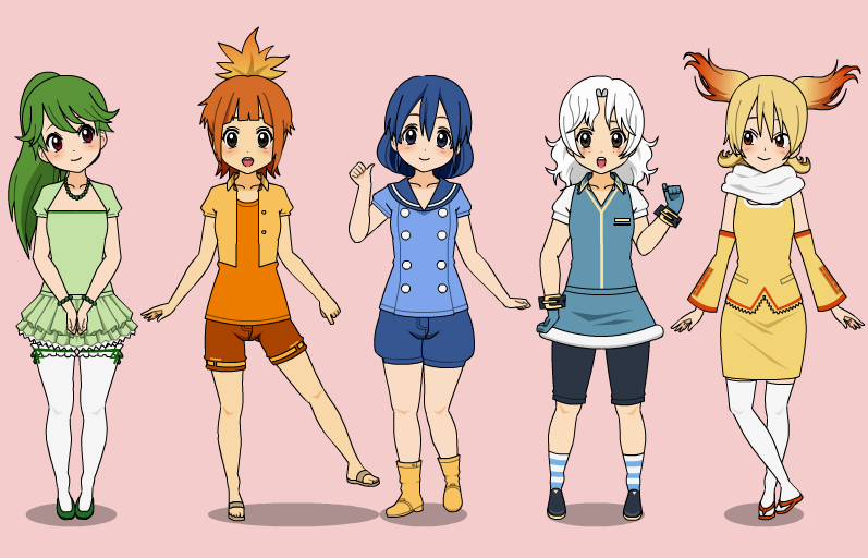 Some Kisekae 2 Gijinka Pokemon Starters (Female) by Kitty-McGeeky97 on ...