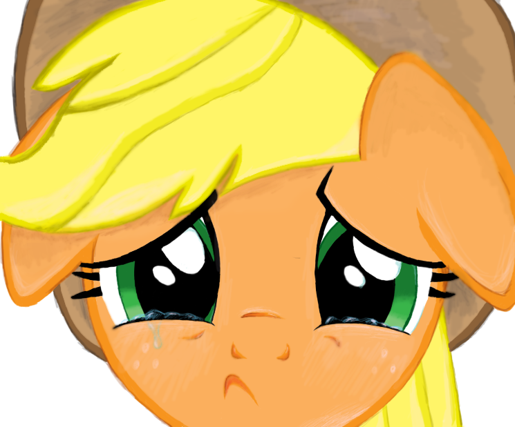 Sad Apple Jack by Binary-Ink on DeviantArt
