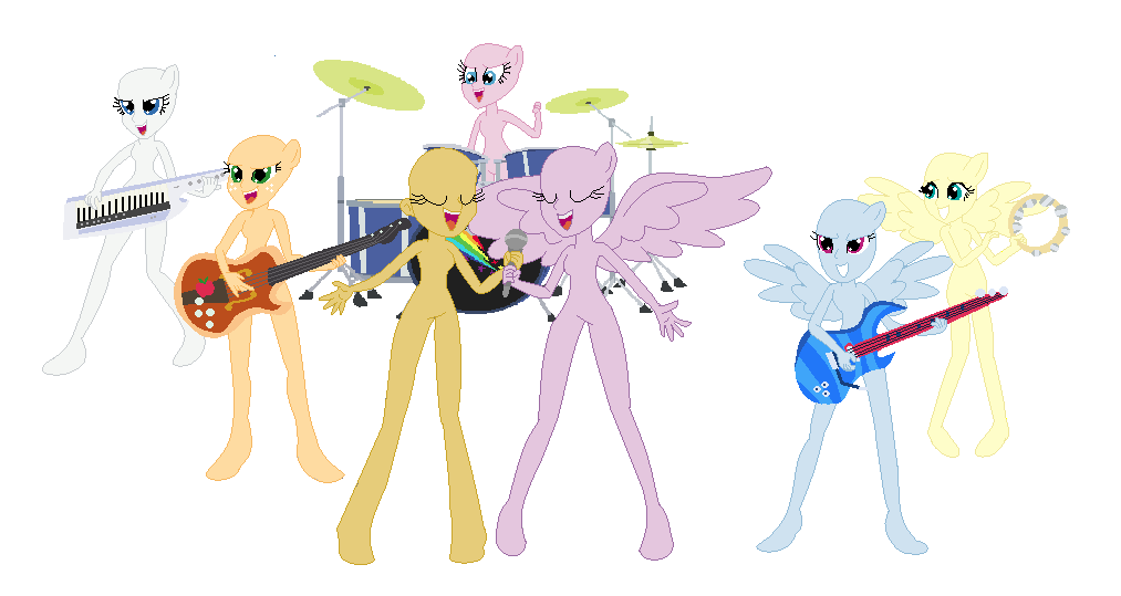 Mane 7 base by Penny-cares-for-you on DeviantArt