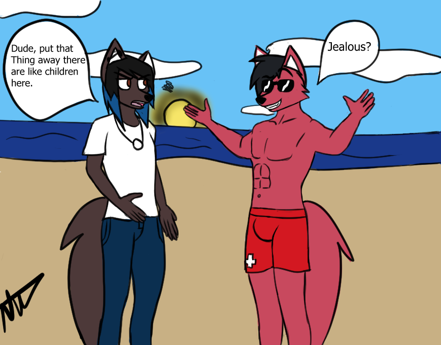 Dude Put That Thing Away, There's Children Here! by DaMummyFox123 on DeviantArt