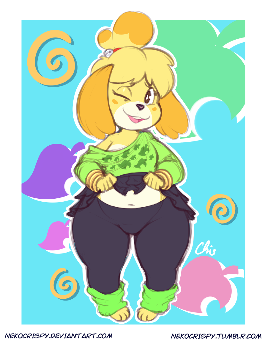 :Commission: 80's Isabelle by NekoCrispy on DeviantArt