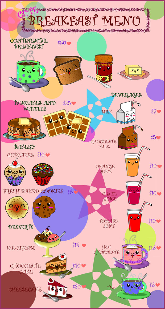 Cute Breakfast Menu by sayuri-hime-7 on DeviantArt